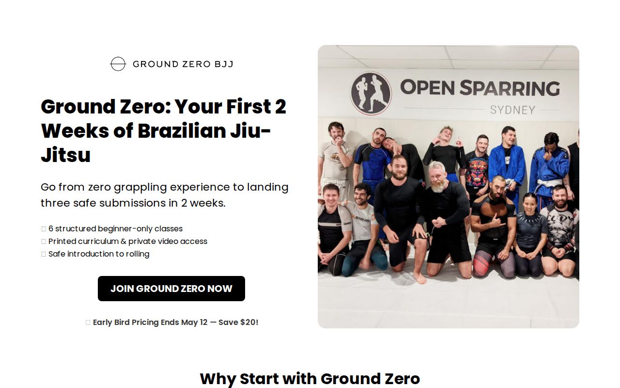 Ground Zero | Beginner Brazilian Jiu-Jitsu Program